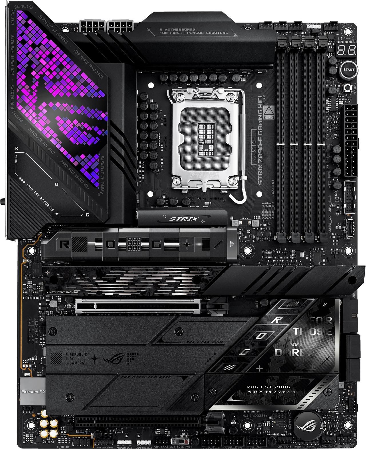 ASUS ROG STRIX Z890-E GAMING WIFI, DDR5, WiFi 7, 7x M.2, Thunderbolt™ 4 ...